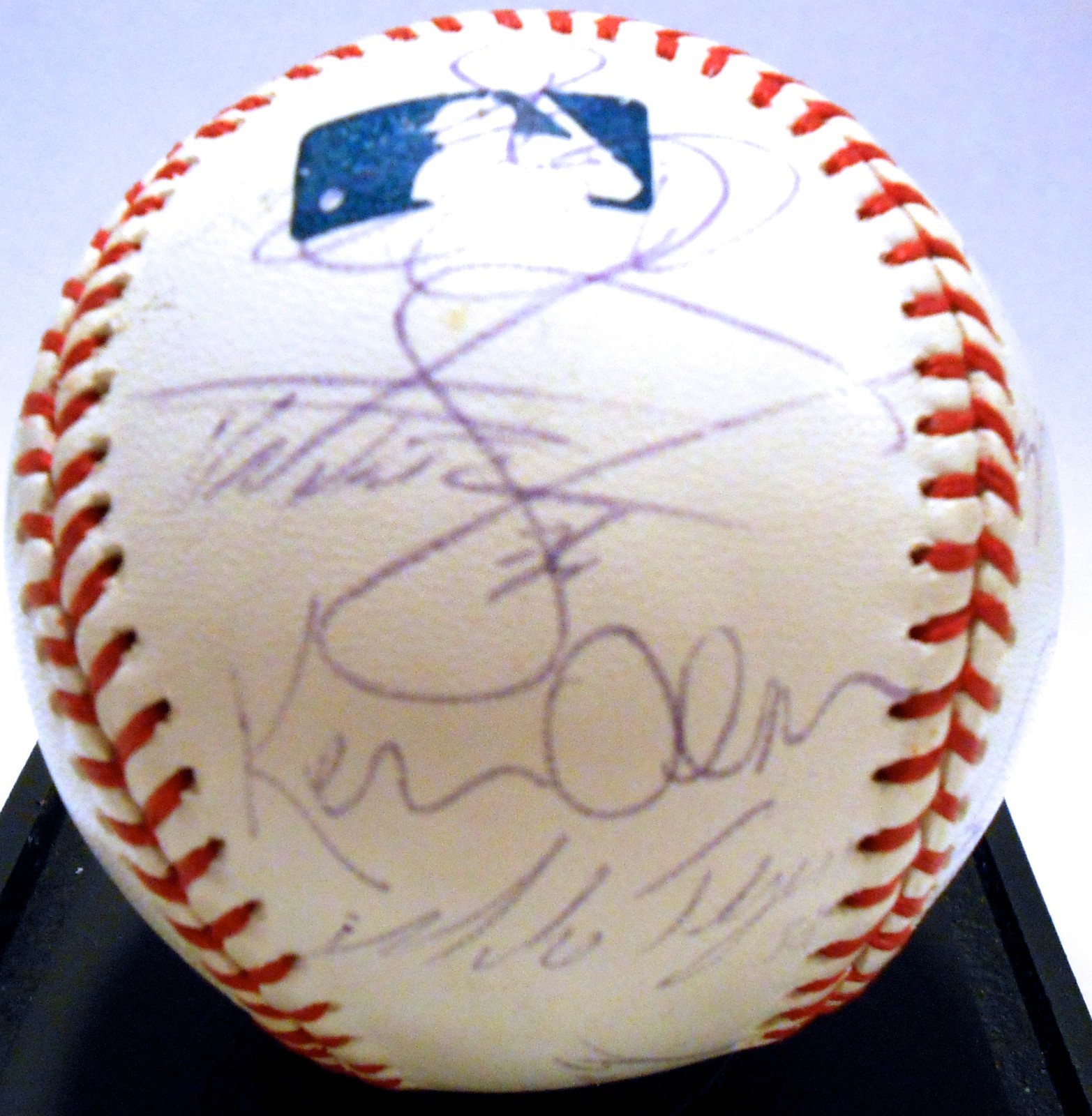 Tim Raines Charles Johnson Josh Beckett Marlins Baseball Ball Signed ...