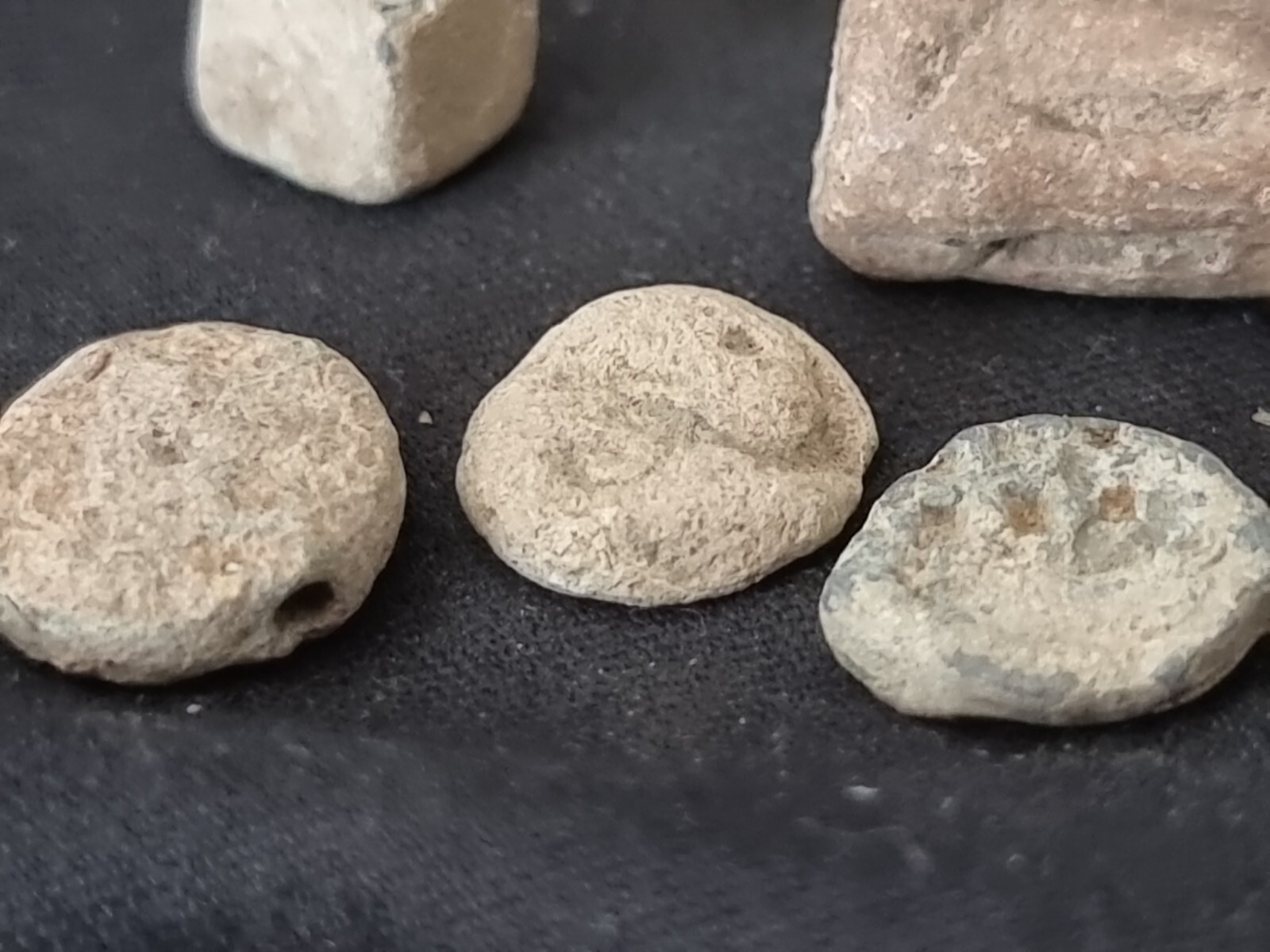 Viking lead hoard coin & trade weights 3 decorated A must see ...