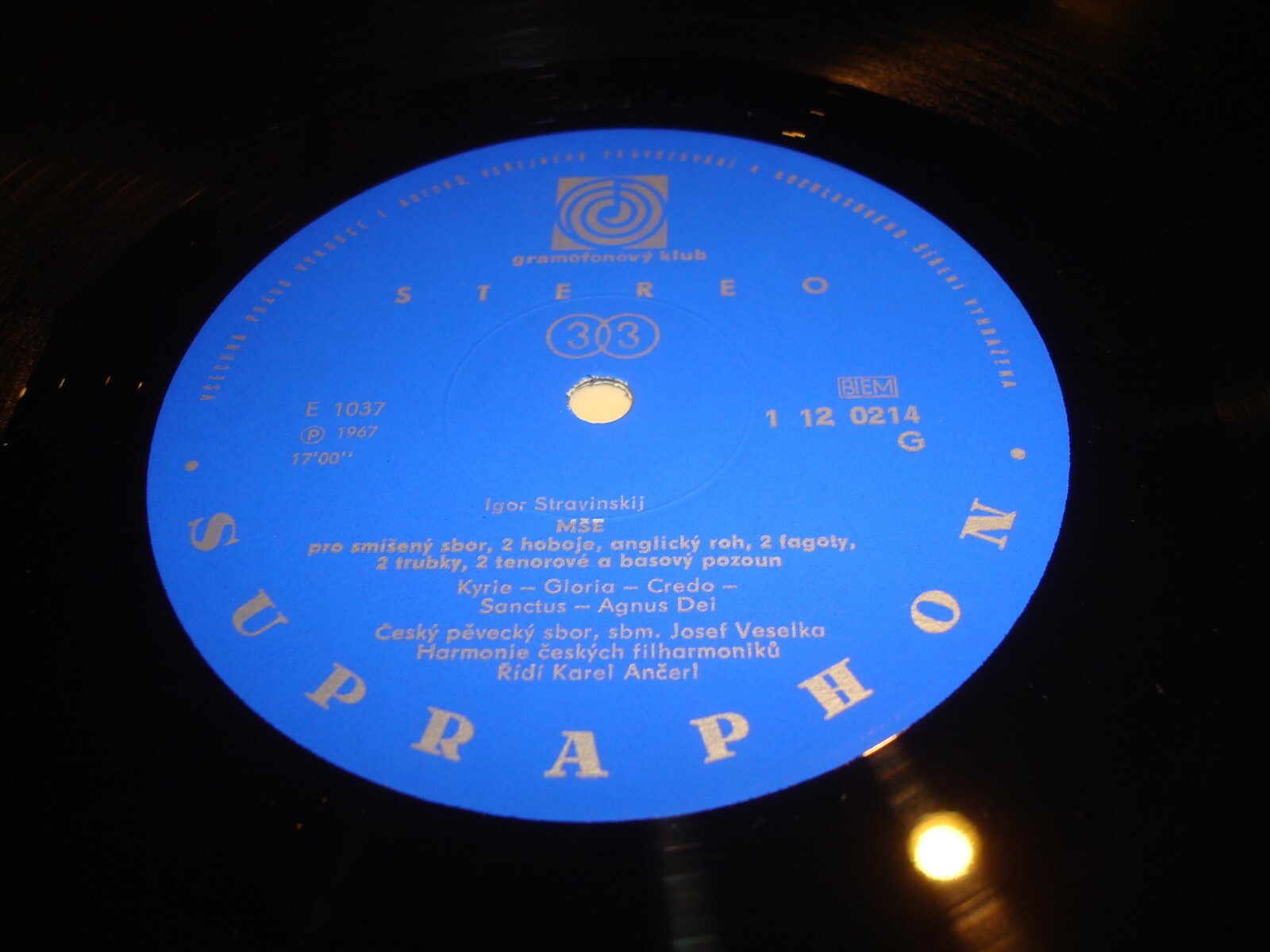 Stravinsky Mass & Cantata KAREL ANCERL CZECH SUPRAPHON STEREO LP ...