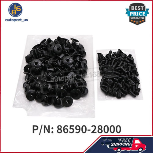 #86590-28000 For Hyundai (100x) Clips Bumper Retainer Fender Rivet Trim ...