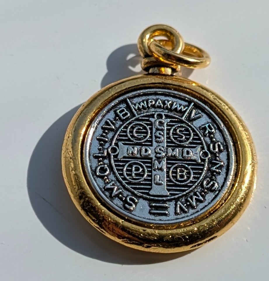 Jesus Gold Silver Pendant Coin Angel Unknown Unusual Latin Pope Leo USA ...