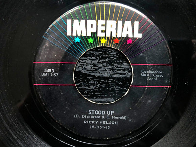 Ricky Nelson STOOD UP Original 1957 Imperial 45 rpm single VG | eBay