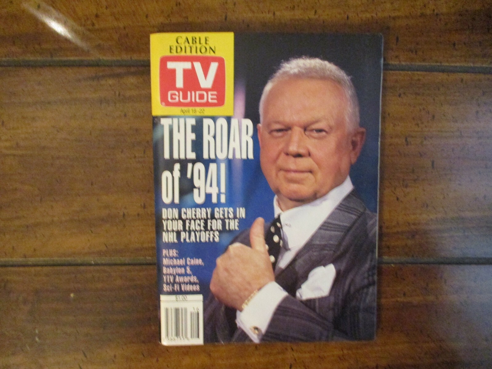 Apr-1994 TV Guide(DON CHERRY/MICHAEL CAINE/JOHN LITHGOW/BOB HOSKINS ...
