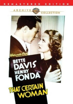 That Certain Woman DVD (1937) - Bette Davis, Henry Fonda, Edmund ...