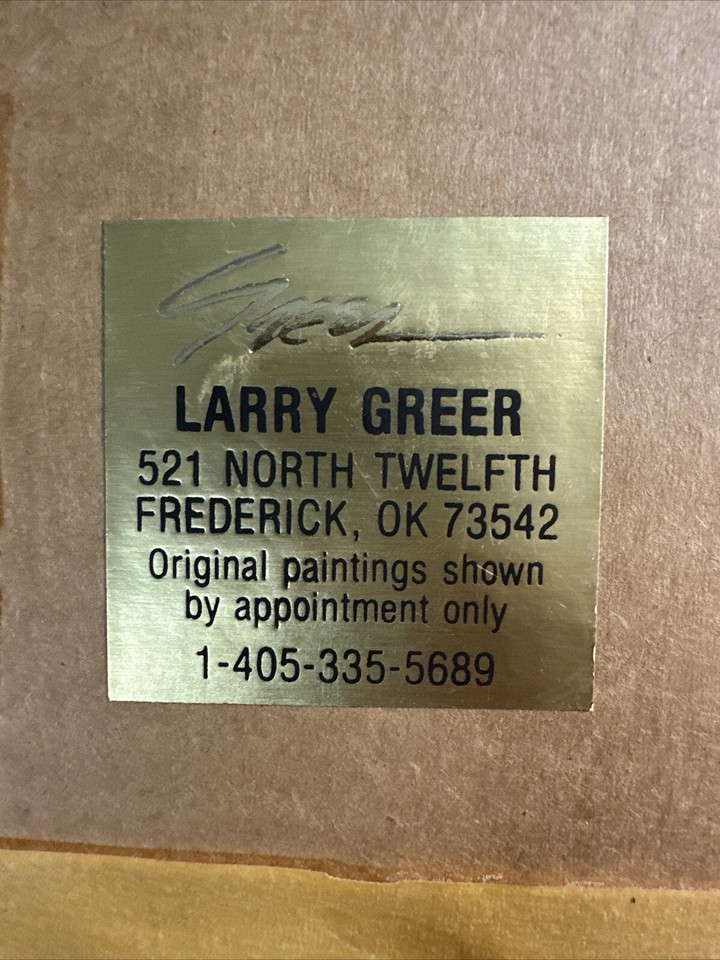 Vintage Framed Original Art Larry Greer Whiskey Painter “THE HIGH TRAIL ...