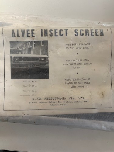 Alvee Car Radiator Protection Insect & Bug Screen Old School Pair X2 | eBay