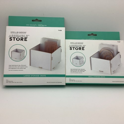Spellbinders Paper Arts Assemble & Store Large & Small Storage Crate ...