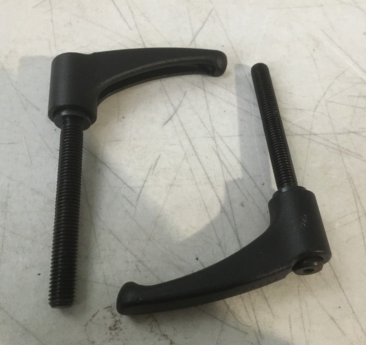 2 Diecast Zinc Ergostyle Metric Adjustable Handles Threaded Stud 78mm x ...