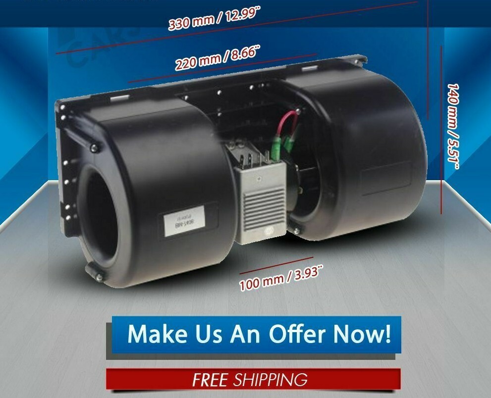 1996-1999 Volvo ACL Blower Motor A/C 12Volt 3 Speed With Resistor Med ...