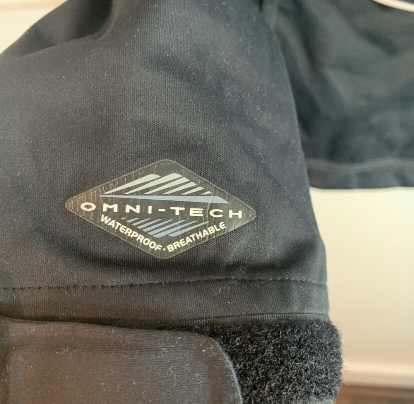 Columbia Black Titanium Omni-Tech Jacket Size Medium - Gem