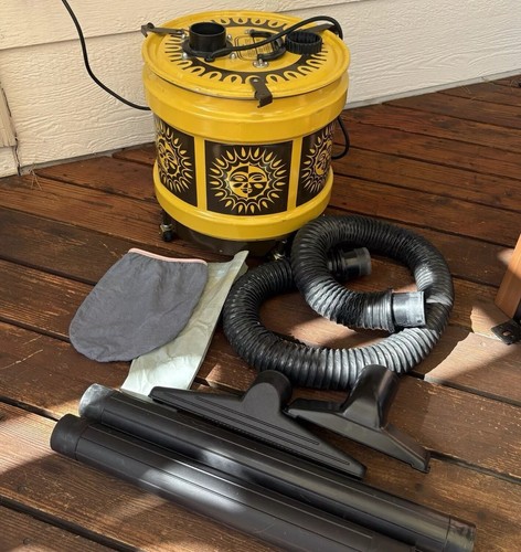 Vtg Sears, Roebuck & Co. Simpson Sun Motif Drum Canister Vacuum Mod ...