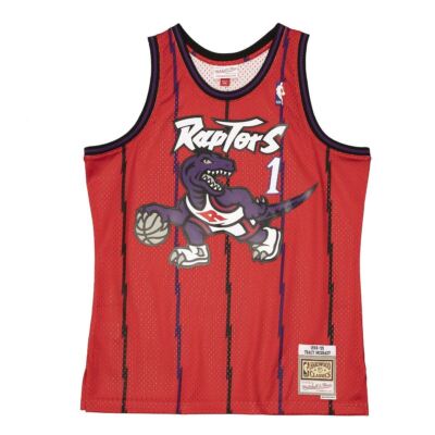 Mens Mitchell & Ness NBA RELOAD SWINGMAN JERSEY - RAPTORS 1998 TRACY ...
