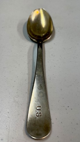 U.S. Military Army WW2 Silver Plate Mess Serving Table Spoon Silco | eBay