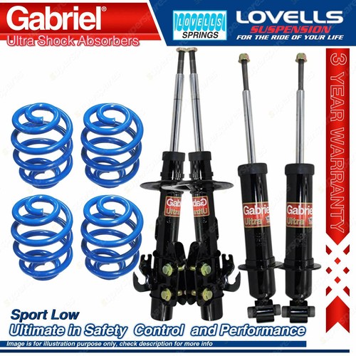 F+R Sport Low Gabriel Ultra Shocks + Coil Springs for Holden Commodore ...