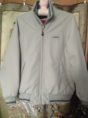 GREAT MENS SONNETI BEIGE JACKET, SIZE MED, FLEECED LINED, VERY WARM ...