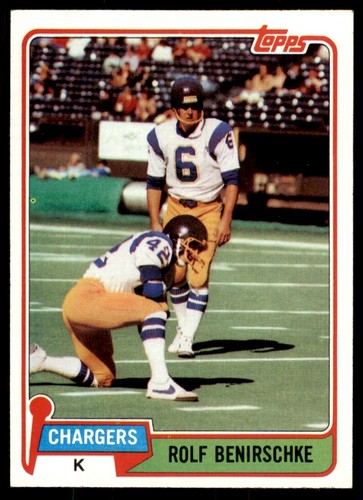 1981 TOPPS ROLF BENIRSCHKE* SAN DIEGO CHARGERS #242 | eBay