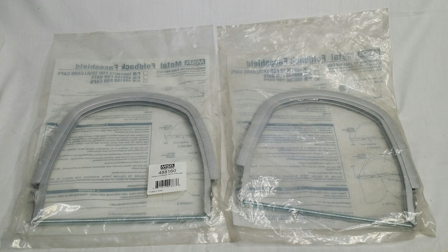 Lot of 2, MSA, Metal Foldback Faceshield Frame, 4MD88, 488160, skbawa ...