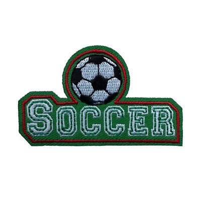 Soccer Embroidered Iron On Patch - Sports Fun 57-E | eBay