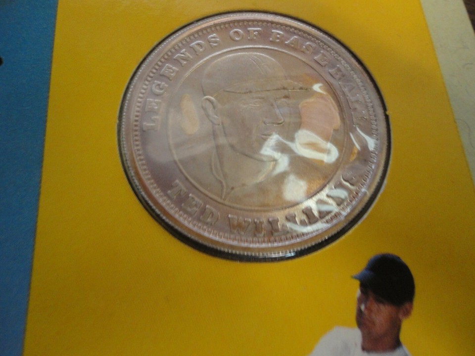 TED WILLIAMS BOSTON RED SOX .999 SILVER ROUND COIN | eBay