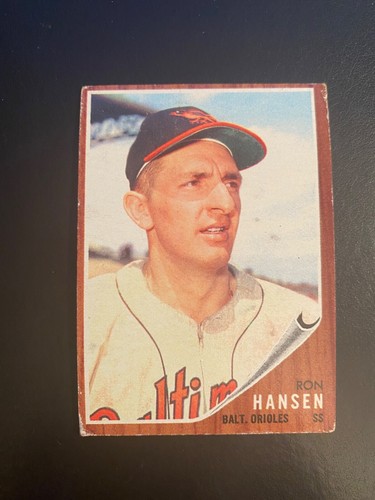 1962 TOPPS BASEBALL #245 RON HANSEN!! $1 SHIPPING!! | eBay