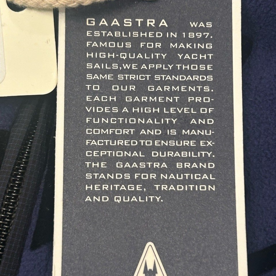 GAASTRA Wellfound Nautical Navy Fleece Jacket with Bold Text XXL NWT | eBay