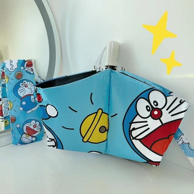 Doraemon Boy Umbrella Children Automatic Umbrella Rain Kids Folding ...