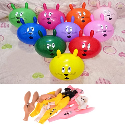 10x Cute Rabbit Ears Latex Balloons Party Baby Birthday Supplies DecorA ...