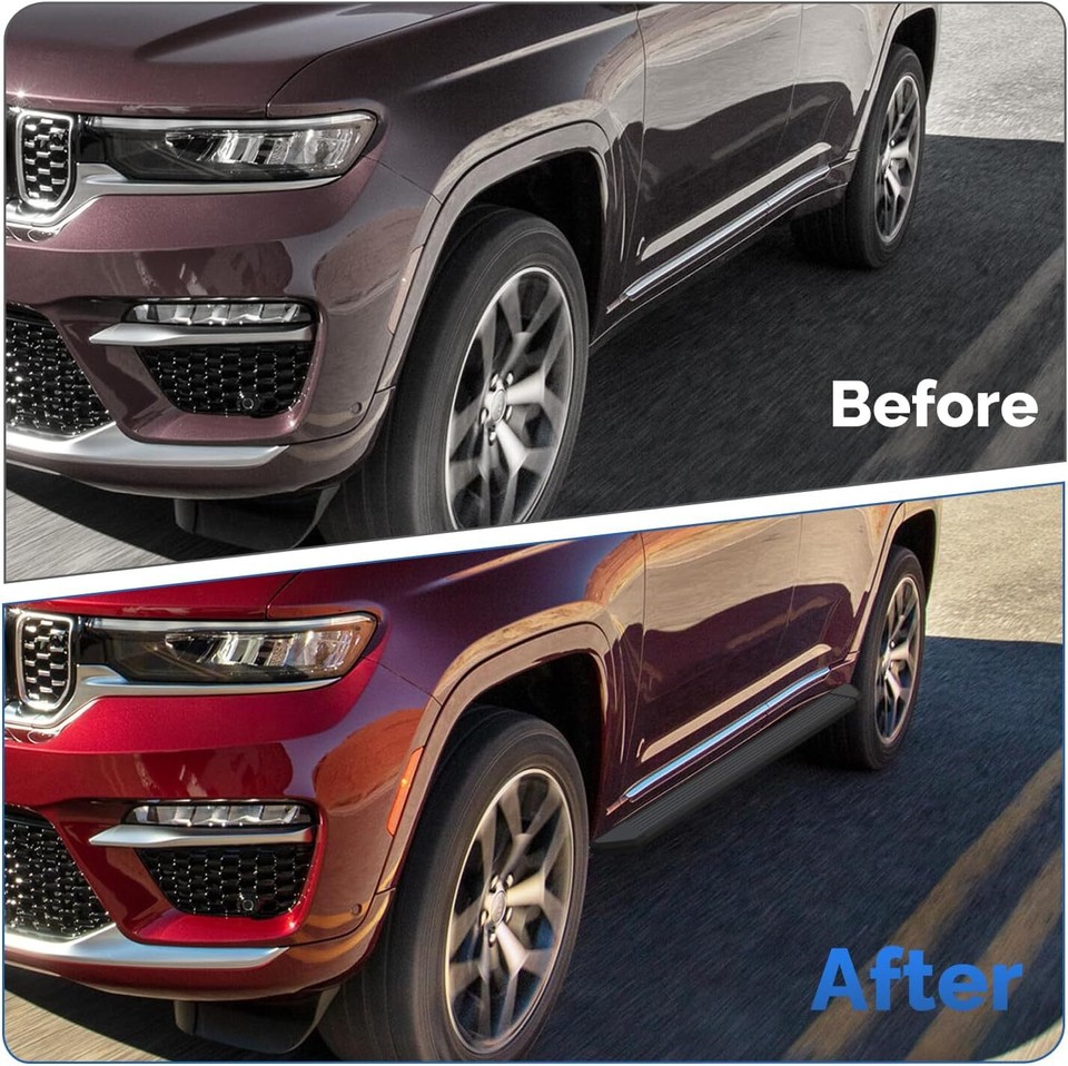 2022-2024 Jeep Grand Cherokee 2-Row Running Boards for Side Steps Nerf ...