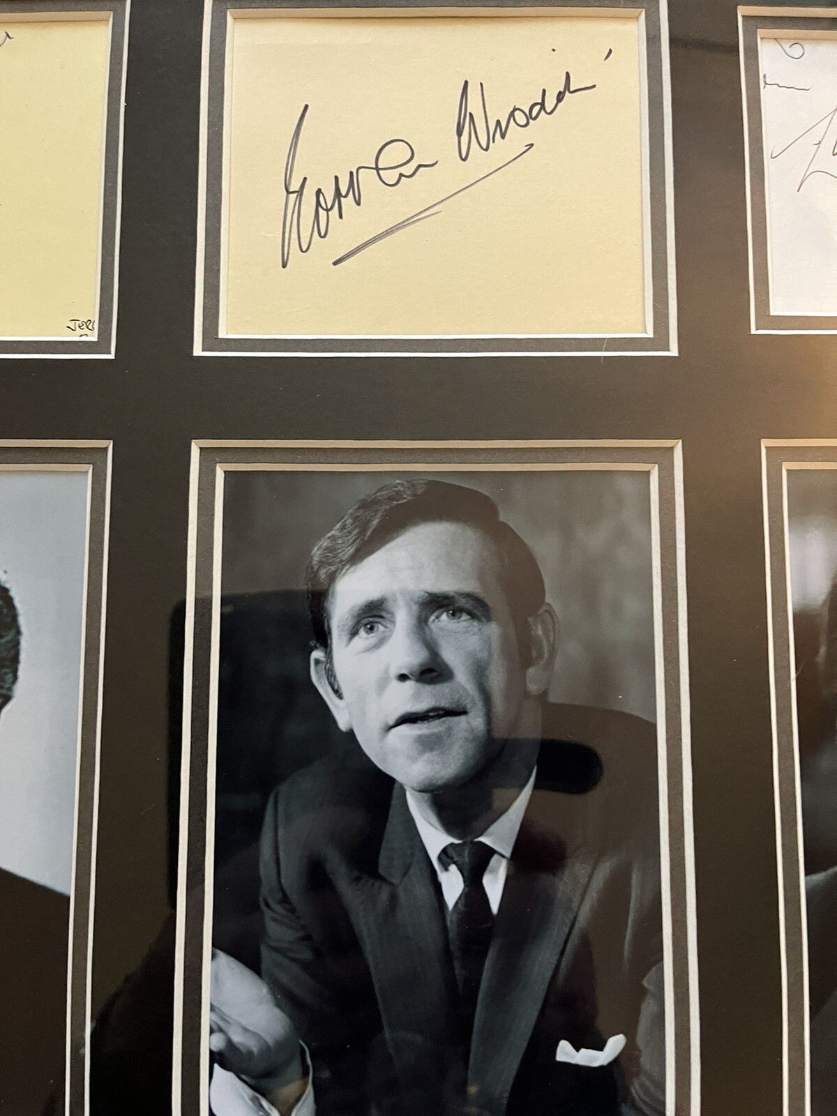 NORMAN WISDOM,EDWARD CHAPMAN(UK Actors)VINTAGE SIGNED 23 x 25 FRAMED ...