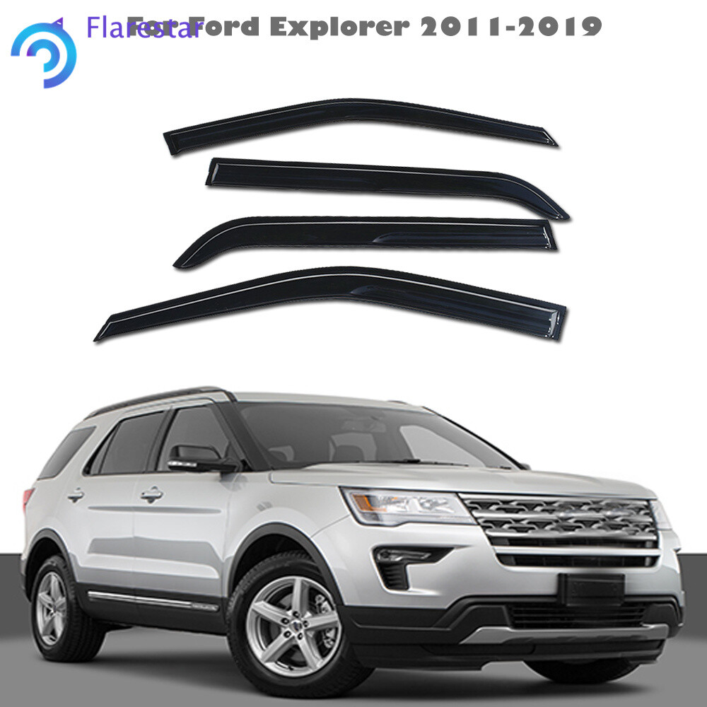 Window Visor For Ford Explorer 2011-2019 Sun Rain Guards Wind Shade ...