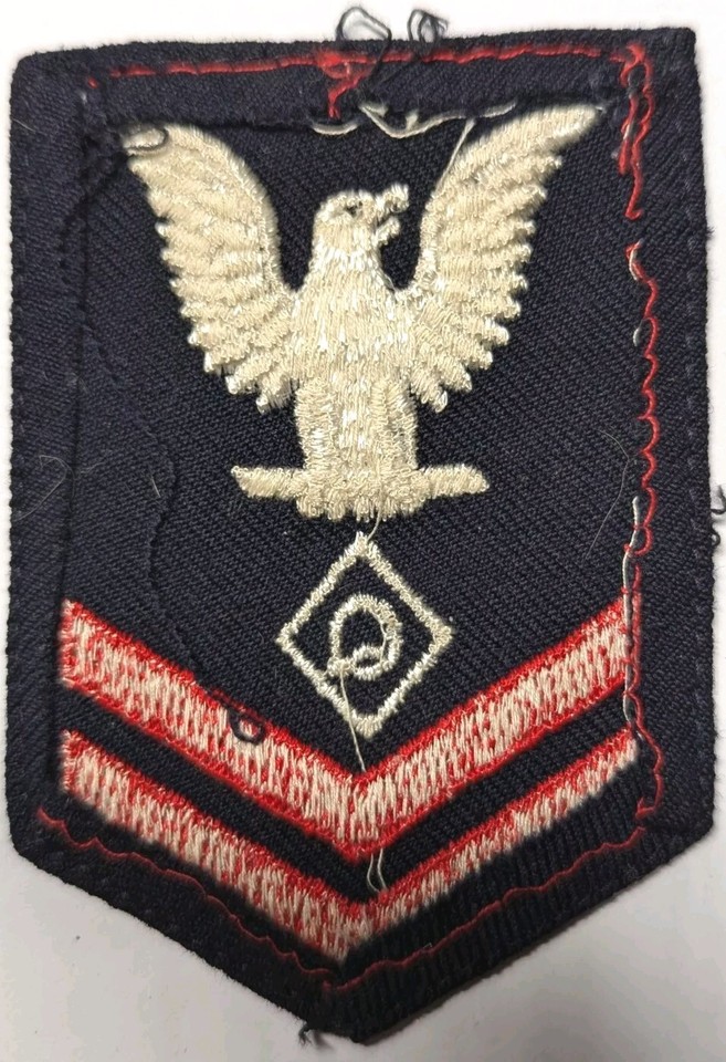 WW2 WAVE US Navy Communication Security "Q" 2nd Class Female Rate Rank ...