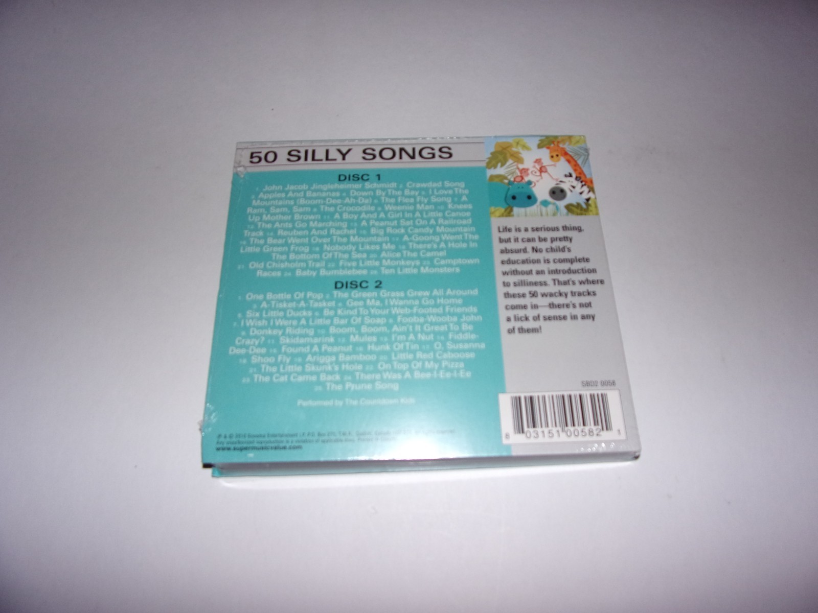 50 Silly Songs [Digipak] by The Countdown Kids (CD, Sep-2010, 2 Discs ...