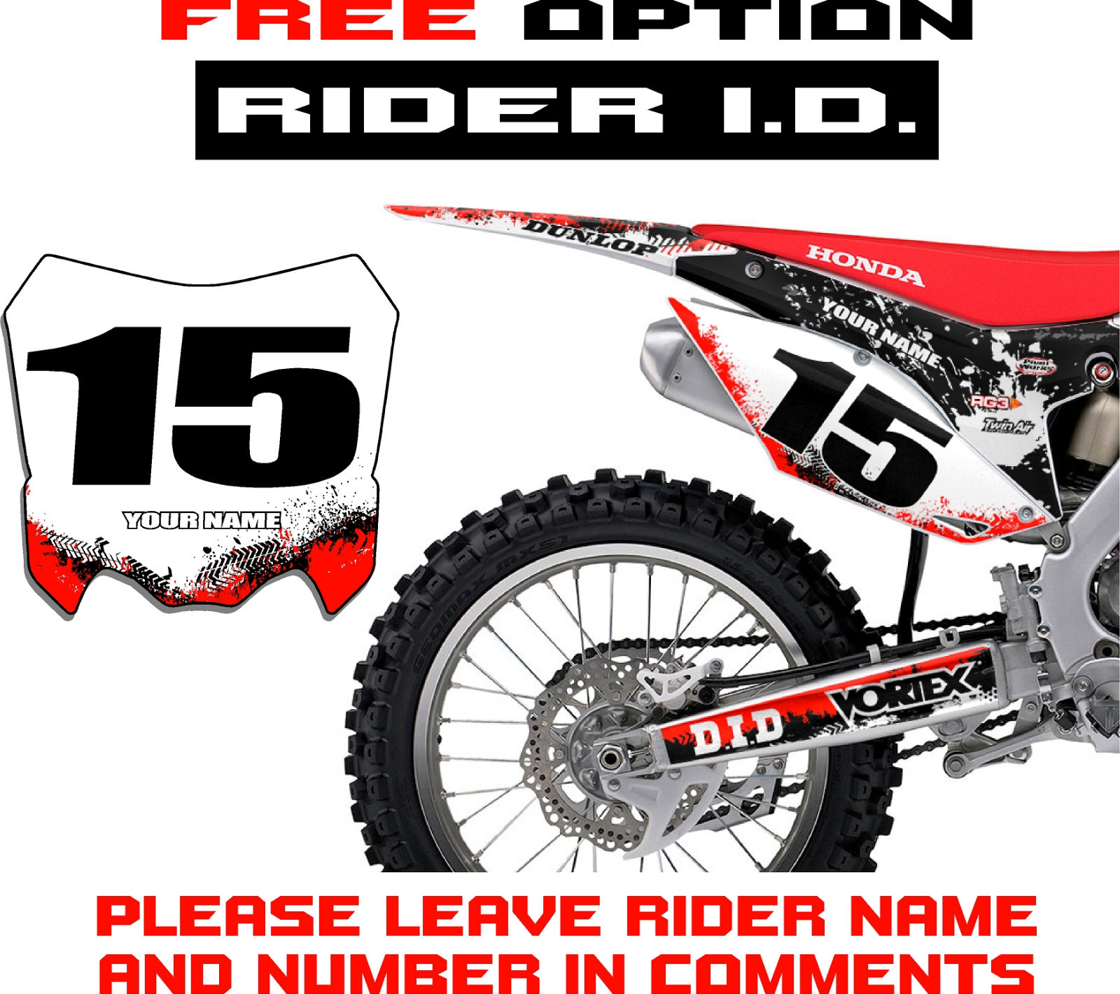 2013-2016 HONDA CRF 450R GRAPHICS DECALS DECO STICKERS CRF450R 450 R ...