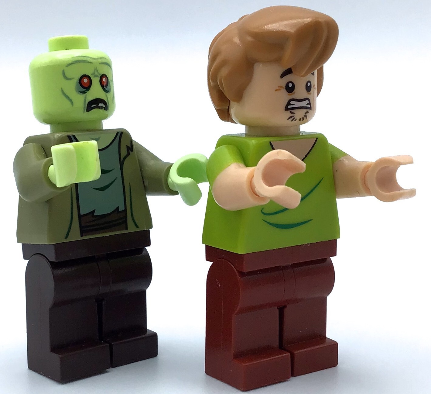 LEGO LOT OF 2 ZEKE THE ZOMBIE & SHAGGY MINIFIGURES SCOOBY-DOO FIGURES ...