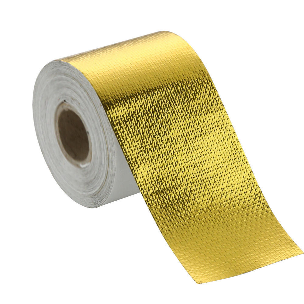 Reflective Adhesive Gold High Temperature Heat Shield Wrap Tape Bandage ...