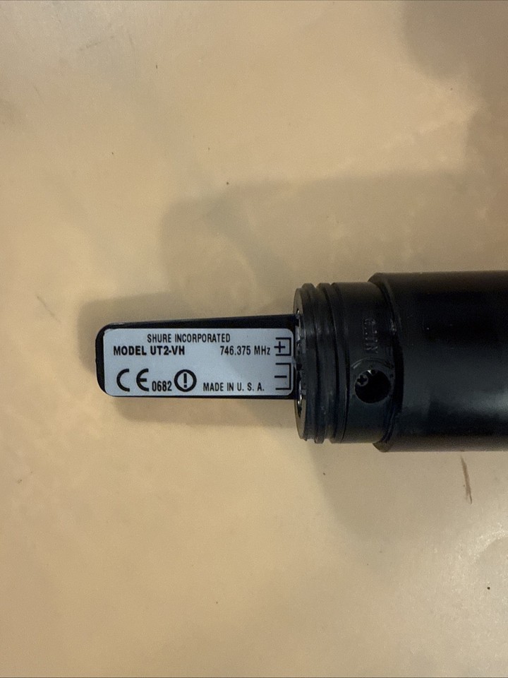 Shure UT2-VH SM58 Wireless Handheld Transmitter Vocal Artist UHF ...