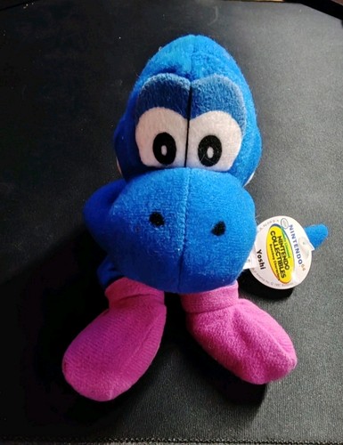 Blue Yoshi Super Mario Bros. Nintendo 64 N64 Plush Stuffed Animal ...