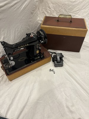 RARE 1958 Singer 99K Portable Travel Sewing Machine with Case/Pedal ...