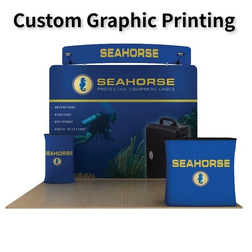 3M Custom Tension Fabric Back Wall Trade Show Display Booth Kit Stand ...