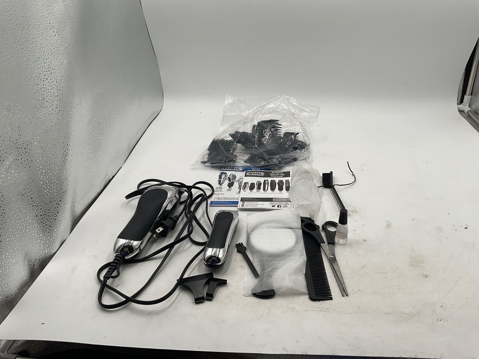 Wahl Deluxe Chrome Pro Corded Hair Clippers and Trimming Kit - Model ...