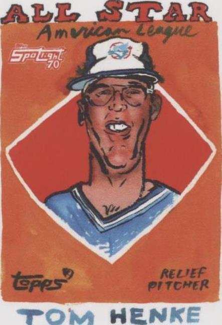 2021 Topps Spotlight 70 By Andy Friedman - Tom Henke #67 Spotlight 70 ...