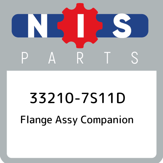 33210-7S11D Nissan Flange assy companion 332107S11D, New Genuine OEM ...