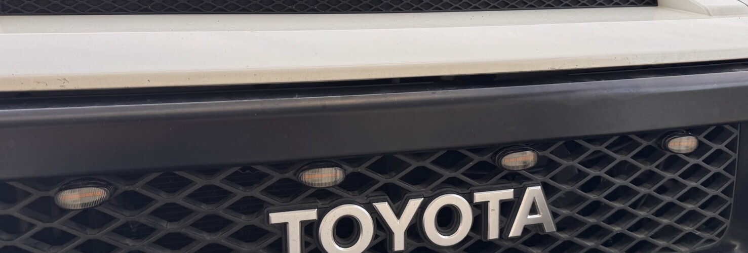 Toyota FJ Cruiser Raptor Smoked Amber LED Front Lights for OEM Grill | eBay