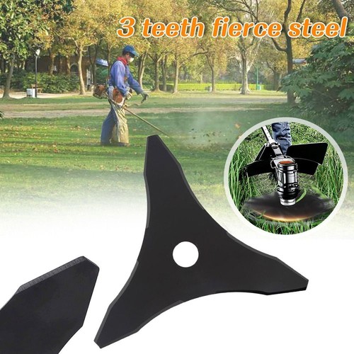 Steel Blade 3 Teeth Brush Cutter Strimmer Mower Cutter Blade ...