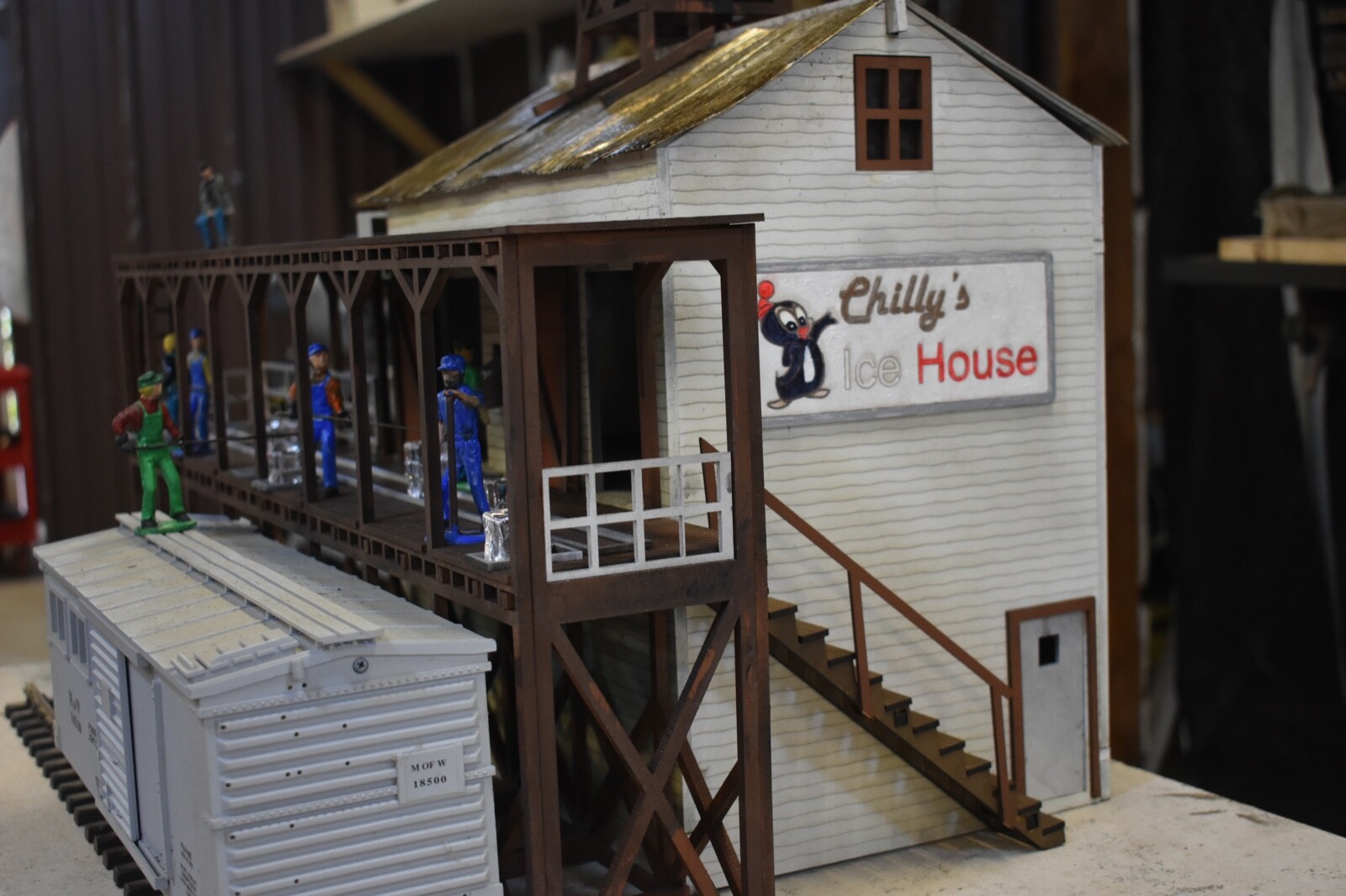 G-SCALE LASER CUT ICE HOUSE kit by Doc's Garden Trains | eBay