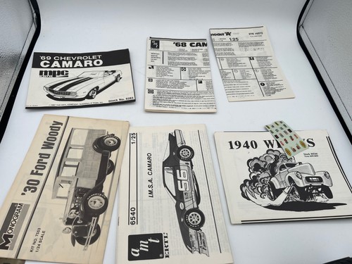 Lot of 40+ Vintage Model Kit Instruction Sheets - Mostly Cars 70s 80s ...