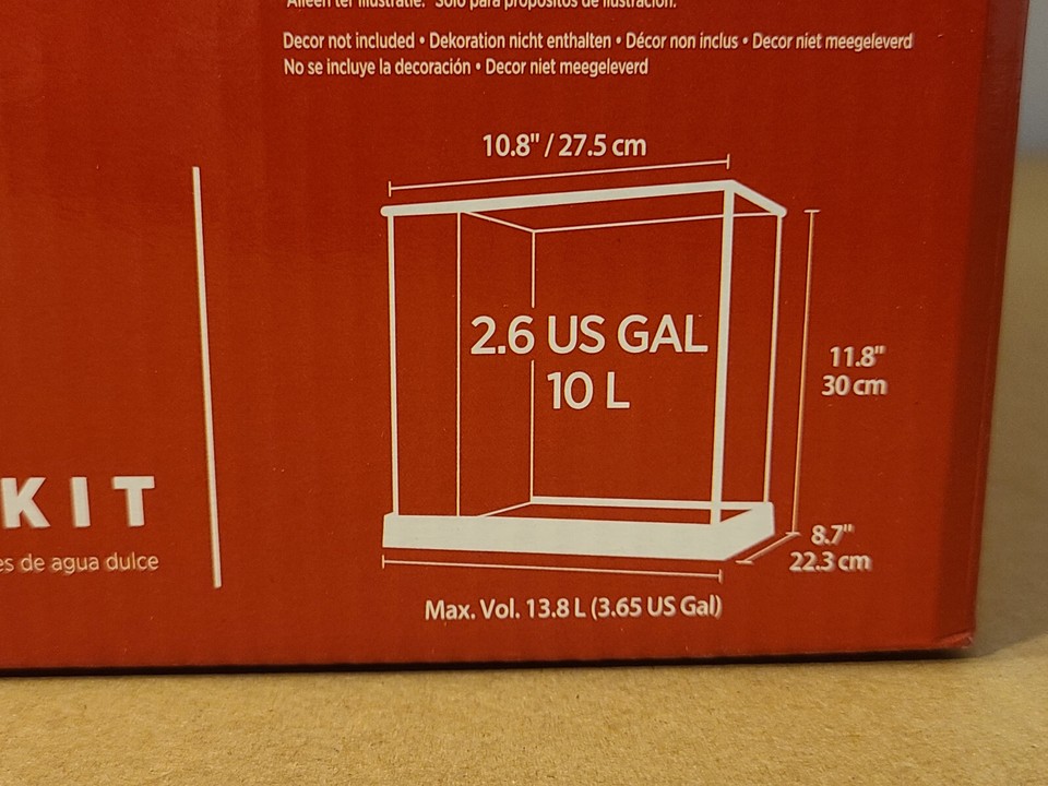 FLUVAL EBI Shrimp Kit Aquarium Terrarium 10L 2.6 Gallon LED Light | eBay
