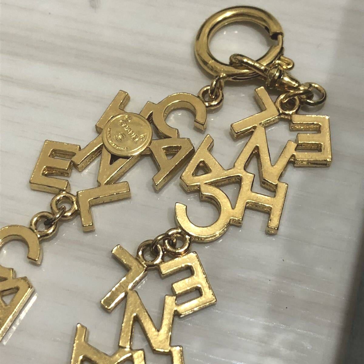 CHANEL Signature Character Motif Chain Necklace Gold … - Gem