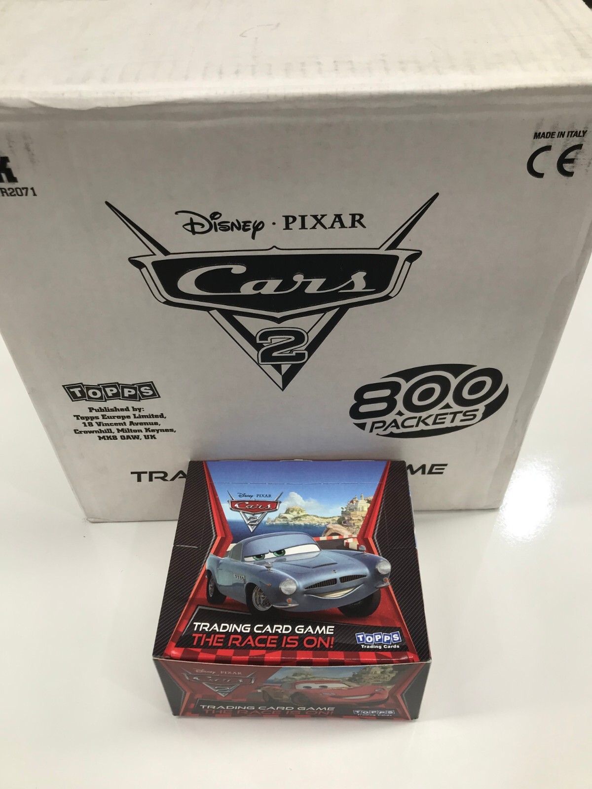 Topps Disney PIXAR Cars 2 Trading Card Game 16-Box factory Case-16 ...