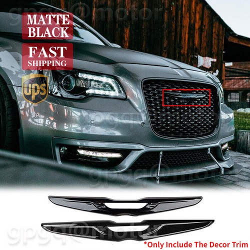 For Chrysler 300 300C 2015-2023 Black Front & Rear Car Badge Emblem ...
